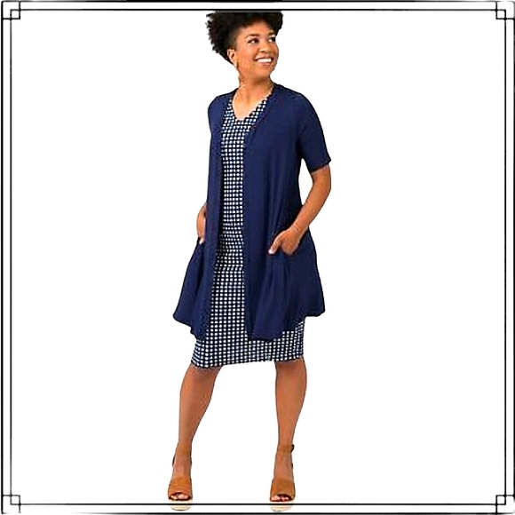 Agnes & Dora | Tops | Agnes Dora Navy Blue Limitless Button Tunic Sizes ...